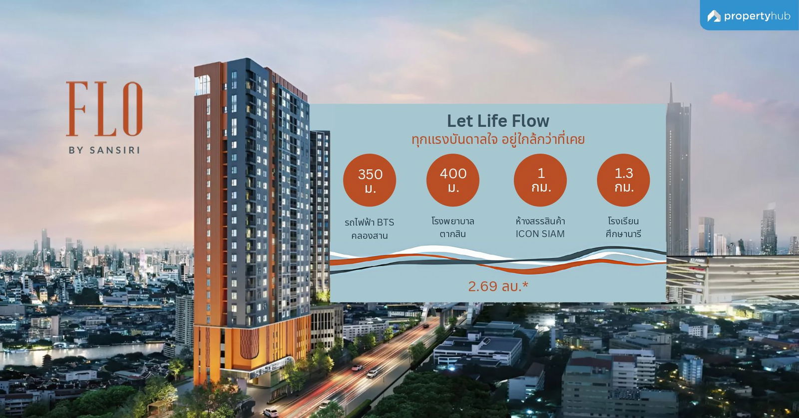 รีวิวคอนโด FLO by Sansiri (โฟล บาย แสนสิริ) | Propertyhub