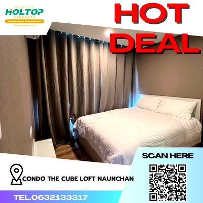 #R434 For rent CONDO THE CUBE LOFT NAUNCHAN Condo The Cube Loft ...